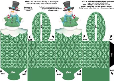 Xmas Box Snowman - CUP656867_1056 | Craftsuprint