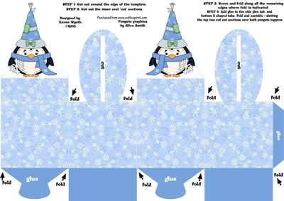 Xmas Box Penguin - CUP656869_1056 | Craftsuprint