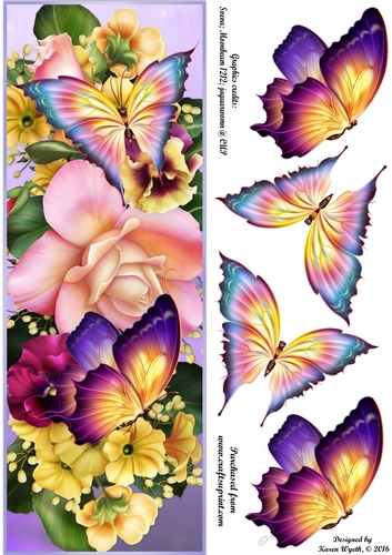 Beautiful Flutter Florals DL - CUP727280_1056 | Craftsuprint