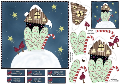 FoLoARt Candy House Topper - CUP745061_1056 | Craftsuprint