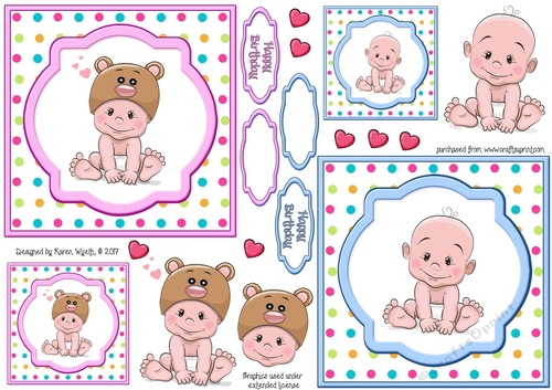 Cute Toppers Sweet Babies - CUP771993_1056 | Craftsuprint
