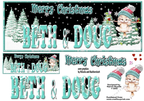 Merry Christmas Beth and Doug - CUP932308_1056 | Craftsuprint