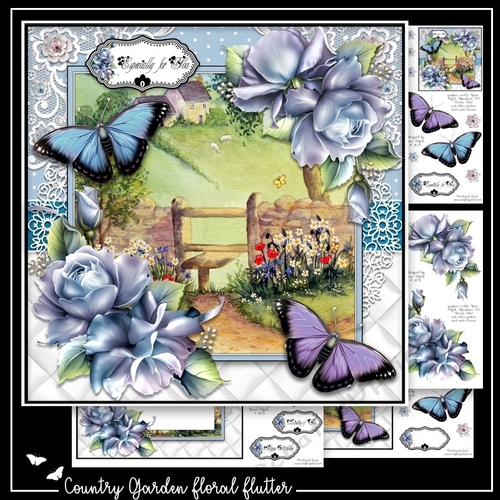 Country Garden Floral Flutter - CUP964521_1056 | Craftsuprint