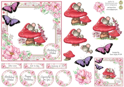 Cherry Blossom Mouse Shroom - CUP994085_1056 | Craftsuprint