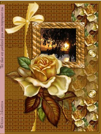 Sunset Flower Card Kit - 6 Pages - CUP40812_131 | Craftsuprint