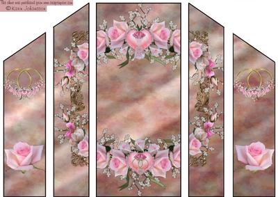 Theatre Fold Card - Wedding 1 - CUP91863_131 | Craftsuprint