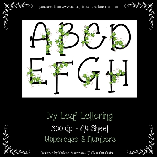 Simply Ivy Alphabet Letters - CU4CU - CUP738889_40431 | Craftsuprint