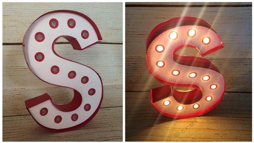 S Letter Light - CUP819649_1939 | Craftsuprint