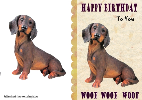 Woof Birthday - CUP1026735_3369 | Craftsuprint