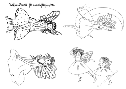 Fairies Digital stamps - CUP1048453_3369 | Craftsuprint