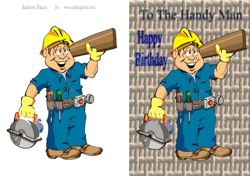 Birthday Handyman - CUP1057772_3369 | Craftsuprint