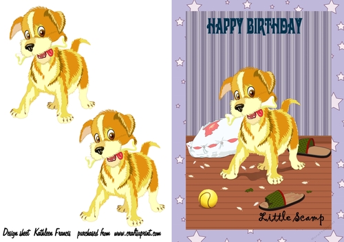 Little Scamp , Happy Birthday - CUP725856_3369 | Craftsuprint