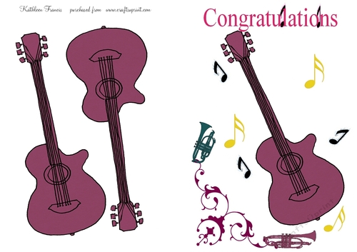 Musical congratulations - CUP817223_3369 | Craftsuprint