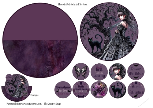 Purple gothic rocker - CUP1364513_20094 | Craftsuprint