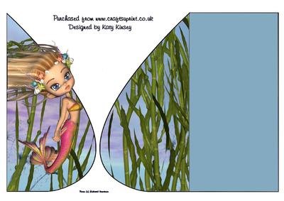 Shelley Mermaid Tear Drop Card - CUP104431_572 | Craftsuprint