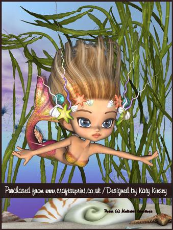Shelley Mermaid A4 Pyramage Card Kit - CUP106530_572 | Craftsuprint