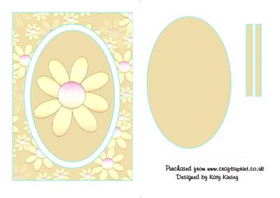 Yellow Flower Daisy Flip Card Sheet - CUP109414_572 | Craftsuprint