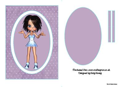 Laura Pixie Flip Card Sheet - CUP112935_572 | Craftsuprint