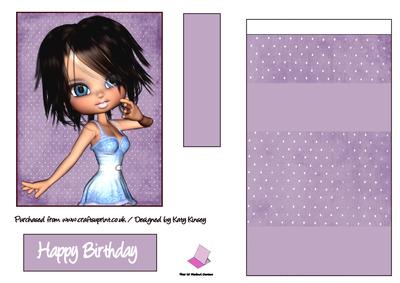 Laura Pixie Easel Card - CUP113828_572 | Craftsuprint