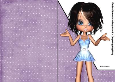 Laura Pixie A5 Shaped Front Print and Fold Card - CUP114381_572 ...