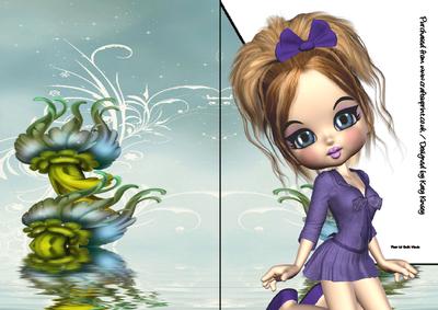 Constance A5 Shaped Front Print and Fold Card - CUP114702_572 ...