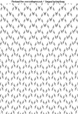 Treble Clefs Music Backing Paper - CUP121323_572 | Craftsuprint