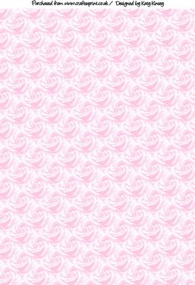 Soft Pink Roses Backing Paper - CUP122550_572 | Craftsuprint