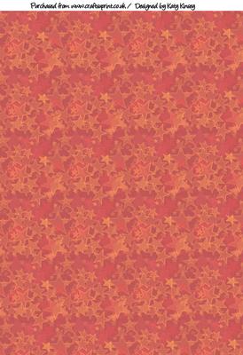 Orange Stars Backing Paper - CUP122551_572 | Craftsuprint