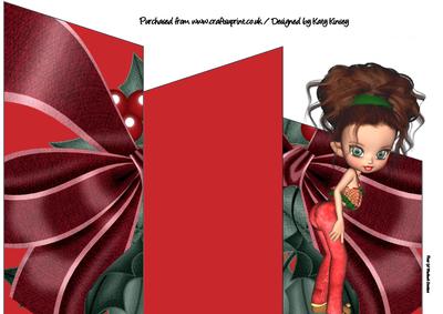 Twinkle Pixie Christmas Cascade Card - CUP125039_572 | Craftsuprint