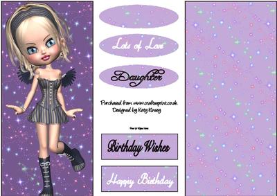 Roxanne Fairy Dl Topper and Insert - CUP140218_572 | Craftsuprint