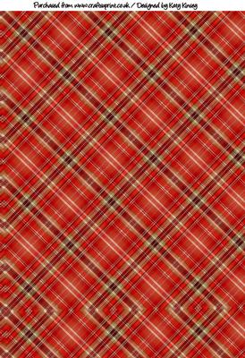 Red Tartan Backing Paper - CUP152209_572 | Craftsuprint