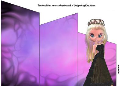 Princess Tiffany Cascade Card - CUP153455_572 | Craftsuprint