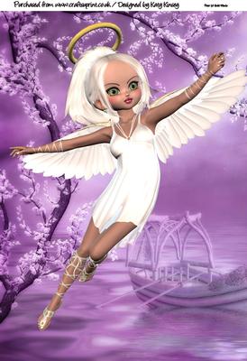 Gwen Angel in Flight A4 Topper - CUP179918_572 | Craftsuprint