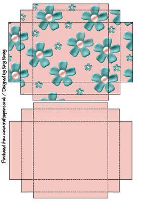 Flower Power Gift Box with Lid - CUP188325_572 | Craftsuprint