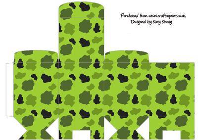 Camouflage Tall Slim Gift Box - CUP197664_572 | Craftsuprint