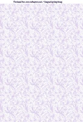 Lilac Swirl Leaves Backing Paper - CUP215474_572 | Craftsuprint