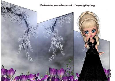 Princess Perla Cascade Card - CUP216469_572 | Craftsuprint