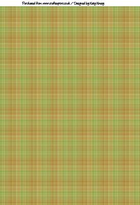Green and Orange Tartan Backing Paper - CUP216474_572 | Craftsuprint