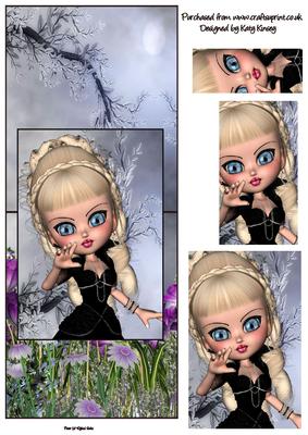 Princess Perla Over the Edge Card with Simple Pyramage - CUP221601_572 ...