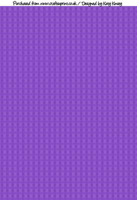 Diamonds and Checks Backing Paper in Purple - CUP229306_572 | Craftsuprint