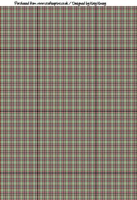 Green and Black Tartan Backing Paper - CUP229313_572 | Craftsuprint