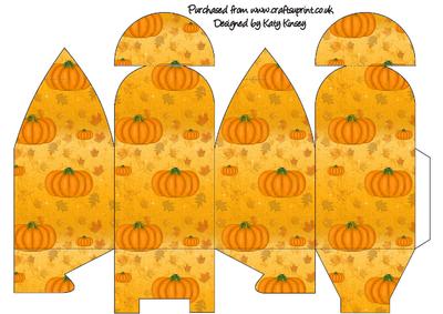 Autumn Pumpkins Truffle Style Gift Box - CUP257993_572 | Craftsuprint