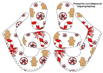 Christmas Gingerbread 3D Baby Shoes - CUP260857_572 | Craftsuprint