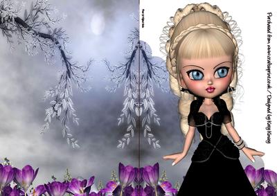 Princess Perla A5 Shaped Front Print and Fold Card - CUP265444_572 ...