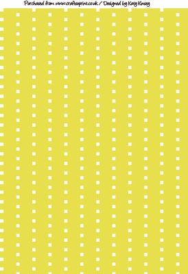 Wobbly Dot Stripes A4 Background Paper in Yellow - CUP270549_572 ...