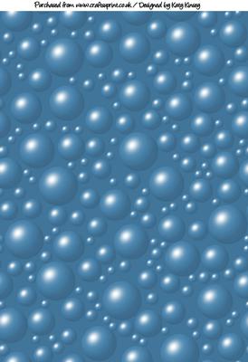 Lovely Bubbly A4 Backing Paper in Blue - CUP289178_572 | Craftsuprint
