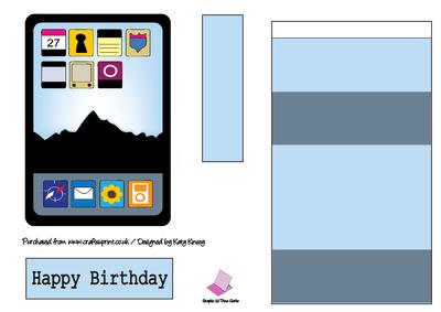 Ipad Tablet Computer Easel Card - CUP299716_572 | Craftsuprint