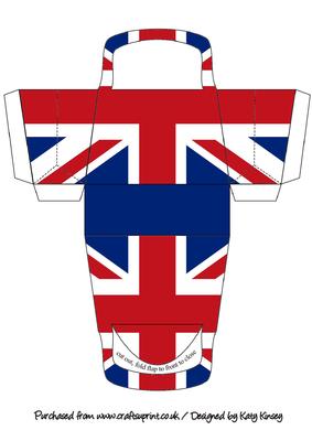 Union Jack Jubilee 3D Handbag Gift Box - CUP318965_572 | Craftsuprint
