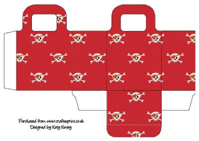 Pirate Party Gift Bag in Red - CUP330648_572 | Craftsuprint