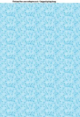 Bright Blue Butterflies A4 Backing Paper - CUP334575_572 | Craftsuprint